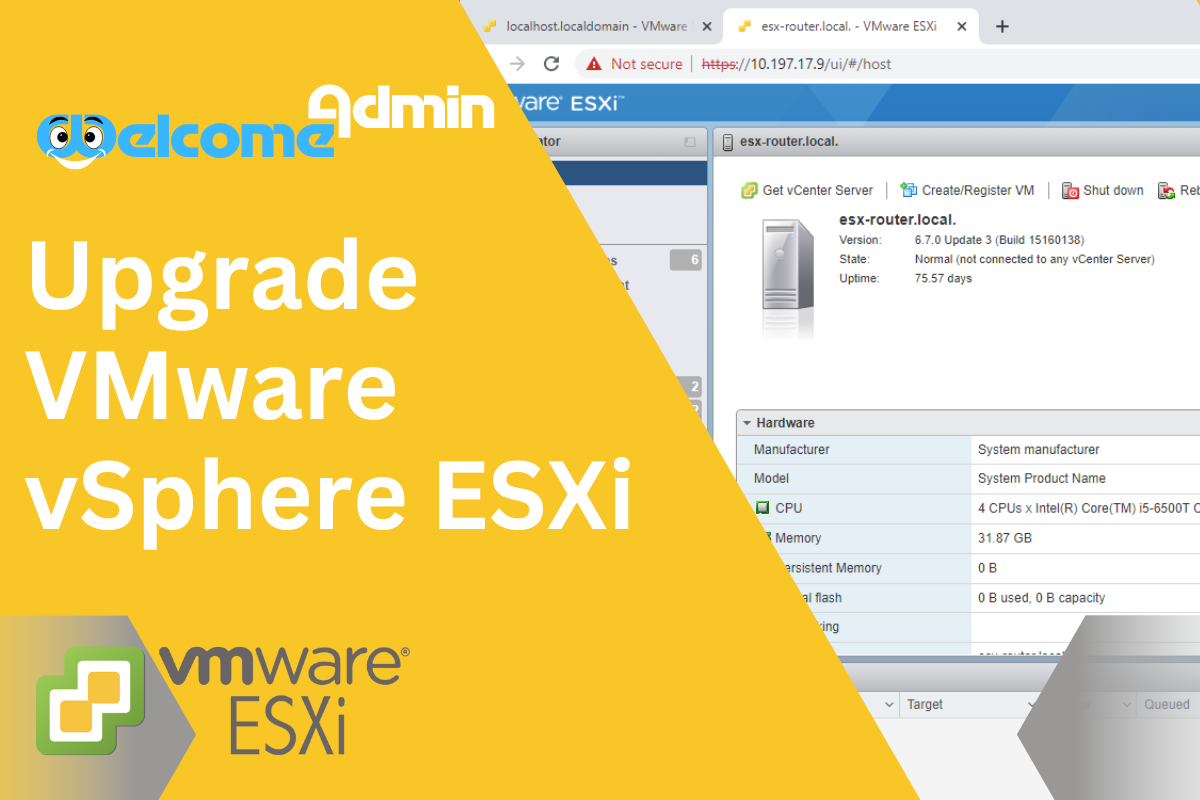 Upgrade VMware vSphere ESXi 6,7,8 | Full Guide